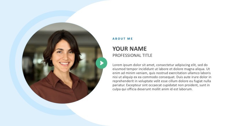 Job Interview Intro PowerPoint Template | Free PowerPoint Template