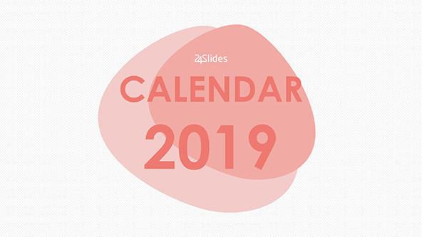 Creative 2019 Calendar | Free PowerPoint Template