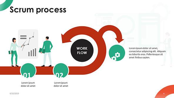 Playful Scrum Process | Free PowerPoint Template