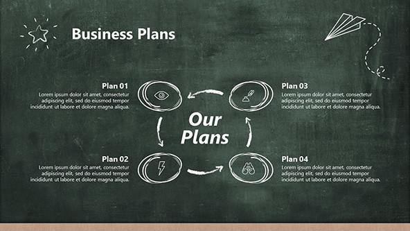 Creative Chalkboard Template | Free PowerPoint Template